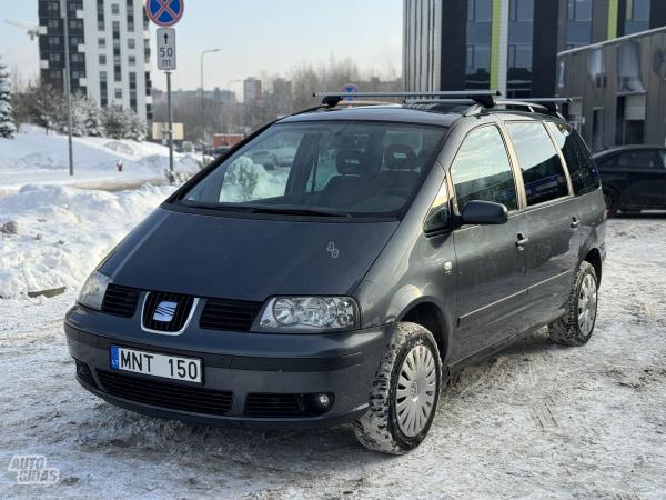 Grey SEAT Alhambra 2007 in Vilnius, with an engine capacity of 1.90 L and mileage of 310 thousand km for 2250 €, photo 1 on AUTOMOTO.COM.LV