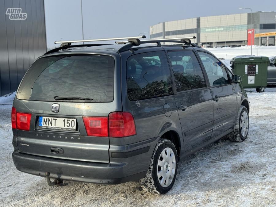 Grey SEAT Alhambra 2007 in Vilnius, with an engine capacity of 1.90 L and mileage of 310 thousand km for 2199 €, photo 3 on AUTOMOTO.COM.LV