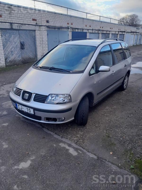 Pelēks SEAT Alhambra 2007 Rīga, ar dzinēja tilpumu 1.90 L un nobraukumu 360 tūkst. km par 2799 €, foto 1 vietnē AUTOMOTO.COM.LV