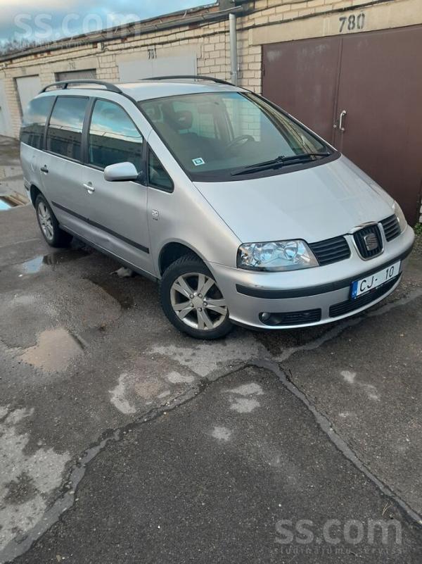 Pelēks SEAT Alhambra 2007 Rīga, ar dzinēja tilpumu 1.90 L un nobraukumu 360 tūkst. km par 2799 €, foto 2 vietnē AUTOMOTO.COM.LV