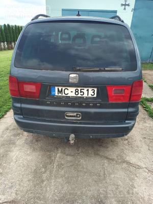 Grey SEAT Alhambra 2007 in Daugavpils, with an engine capacity of 2.00 L and mileage of 303 thousand km for 1900 €, photo 3 on AUTOMOTO.COM.LV