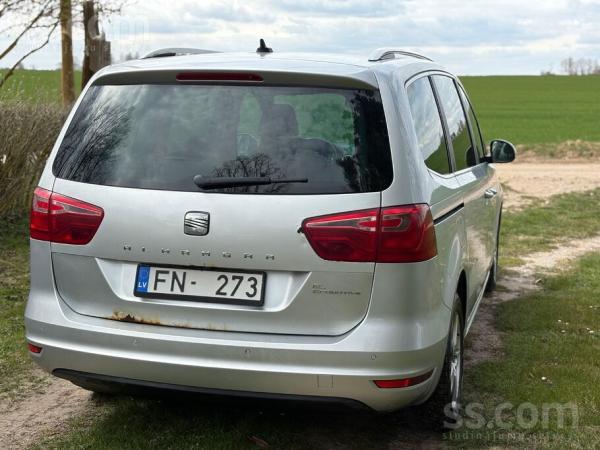 Pelēks SEAT Alhambra 2010 Dobele, ar dzinēja tilpumu 1.90 L un nobraukumu 330 tūkst. km par 3450 €, foto 2 vietnē AUTOMOTO.COM.LV