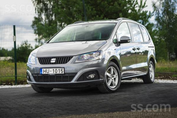 Grey SEAT Alhambra 2011 in Riga, with an engine capacity of 2.00 L and mileage of 344 thousand km for 6290 €, photo 1 on AUTOMOTO.COM.LV
