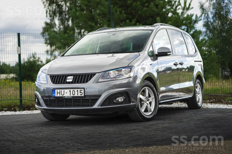 Pelēks SEAT Alhambra 2011 Rīga, ar dzinēja tilpumu 2.00 L un nobraukumu 344 tūkst. km par 6290 €, foto 1 vietnē AUTOMOTO.COM.LV