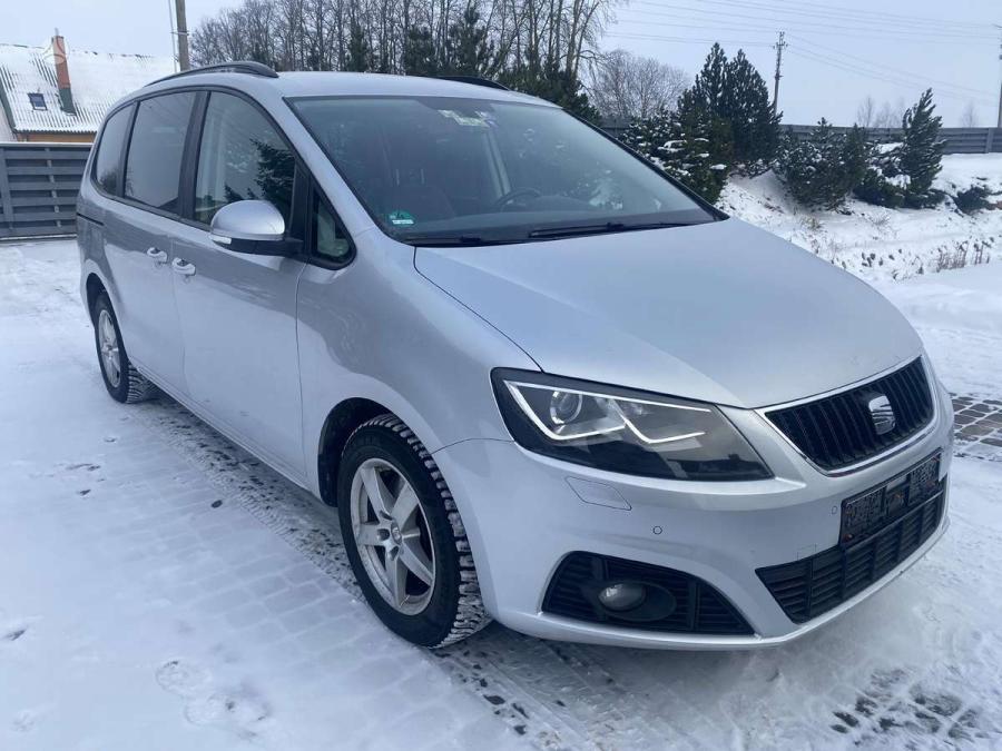 Pelēks SEAT Alhambra 2012 Marijampole, ar dzinēja tilpumu 1.97 L un nobraukumu 235 tūkst. km par 7250 €, foto 2 vietnē AUTOMOTO.COM.LV