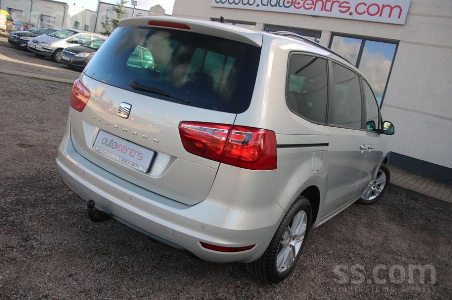 Pelēks SEAT Alhambra 2013 Tukums, ar dzinēja tilpumu 2.00 L un nobraukumu 249 tūkst. km par 8338 €, foto 7 vietnē AUTOMOTO.COM.LV