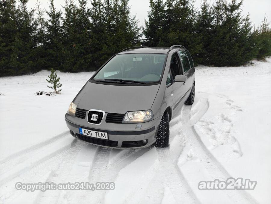 Grey SEAT Alhambra 2005 in Tartu, with an engine capacity of 1.90 L and mileage of 340 thousand km for 2300 €, photo 1 on AUTOMOTO.COM.LV