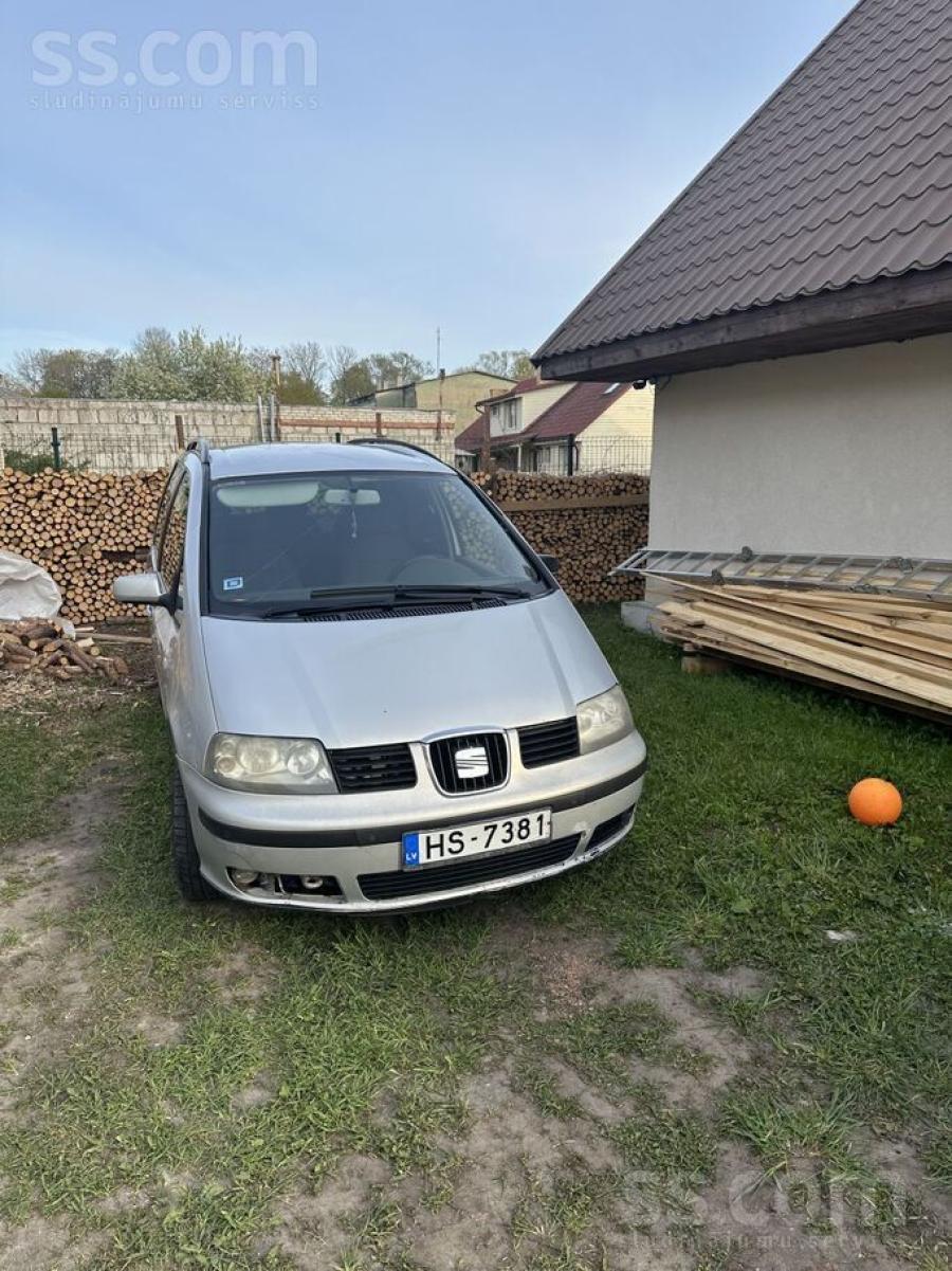 SEAT Alhambra 2001 Rīga, ar dzinēja tilpumu 1.90 L un nobraukumu 398 tūkst. km par 777 €, foto 2 vietnē AUTOMOTO.COM.LV