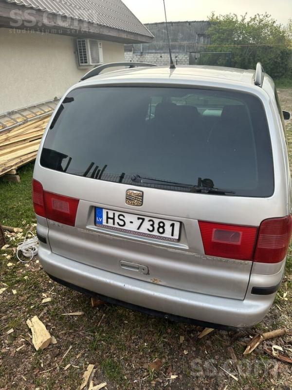 SEAT Alhambra 2001 Rīga, ar dzinēja tilpumu 1.90 L un nobraukumu 398 tūkst. km par 777 €, foto 4 vietnē AUTOMOTO.COM.LV