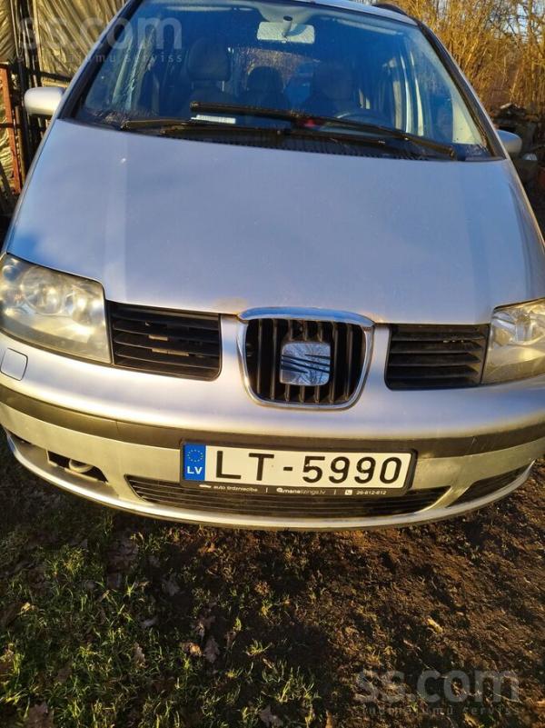SEAT Alhambra 2005 in Bauska, with an engine capacity of 1.90 L and mileage of 281 thousand km for 1700 €, photo 2 on AUTOMOTO.COM.LV