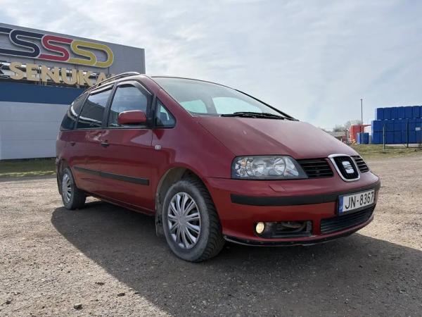 Red SEAT Alhambra 2000 in Daugavpils, with an engine capacity of 1.90 L and mileage of 343 thousand km for 1450 €, photo 7 on AUTOMOTO.COM.LV