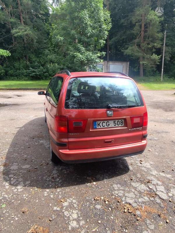 Sarkans SEAT Alhambra 2002 Raseiniai, ar dzinēja tilpumu 1.90 L un nobraukumu 295 tūkst. km par 1550 €, foto 5 vietnē AUTOMOTO.COM.LV