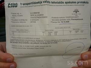 Sarkans SEAT Alhambra 2010 Daugavpils, ar dzinēja tilpumu 1.90 L un nobraukumu 291 tūkst. km par 5450 €, foto 10 vietnē AUTOMOTO.COM.LV