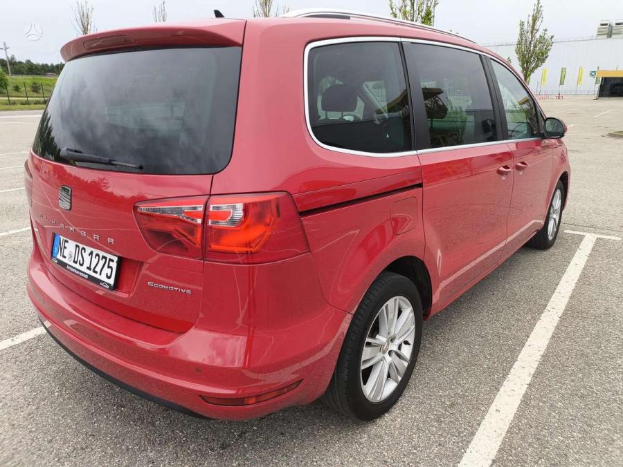 Sarkans SEAT Alhambra 2012 Viļņa, ar dzinēja tilpumu 1.39 L un nobraukumu 193 tūkst. km par 6150 €, foto 9 vietnē AUTOMOTO.COM.LV