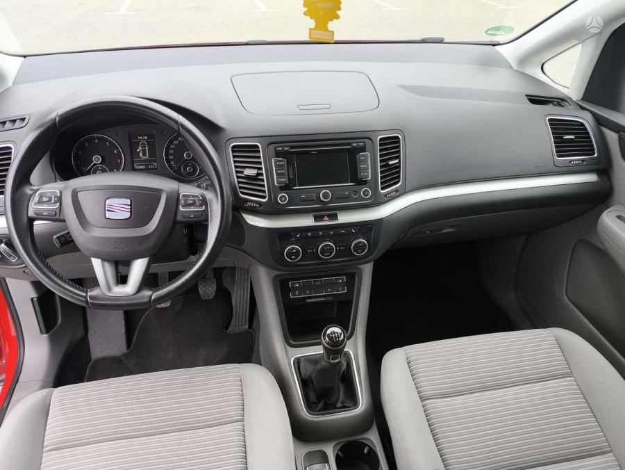 Sarkans SEAT Alhambra 2012 Viļņa, ar dzinēja tilpumu 1.39 L un nobraukumu 193 tūkst. km par 6150 €, foto 15 vietnē AUTOMOTO.COM.LV