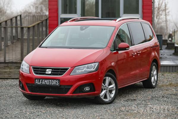 Red SEAT Alhambra 2018 in Riga, with an engine capacity of 2.00 L and mileage of 0 thousand km for 20990 €, photo 1 on AUTOMOTO.COM.LV