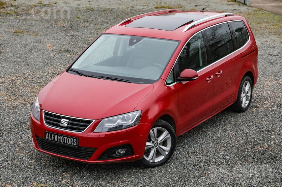 Red SEAT Alhambra 2018 in Riga, with an engine capacity of 2.00 L and mileage of 0 thousand km for 20990 €, photo 5 on AUTOMOTO.COM.LV