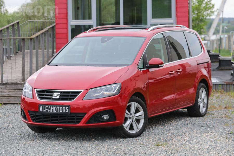 Sarkans SEAT Alhambra 2018 Rīga, ar dzinēja tilpumu 2.00 L un nobraukumu 0 tūkst. km par 19990 €, foto 1 vietnē AUTOMOTO.COM.LV