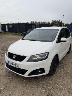 White SEAT Alhambra 2012 in Vilnius, with an engine capacity of 1.97 L and mileage of 378 thousand km for 6800 €, photo  on AUTOMOTO.COM.LV