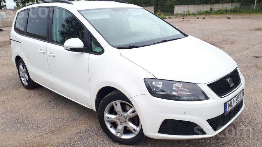 Balts SEAT Alhambra 2013 Daugavpils, ar dzinēja tilpumu 2.00 L un nobraukumu 225 tūkst. km par 8200 €, foto 1 vietnē AUTOMOTO.COM.LV