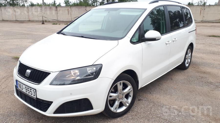 Balts SEAT Alhambra 2013 Daugavpils, ar dzinēja tilpumu 2.00 L un nobraukumu 225 tūkst. km par 8200 €, foto 2 vietnē AUTOMOTO.COM.LV