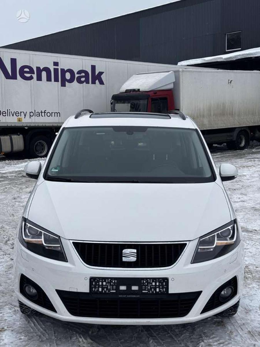 White SEAT Alhambra 2014 in Utena, with an engine capacity of 2.00 L and mileage of 247 thousand km for 6950 €, photo 2 on AUTOMOTO.COM.LV