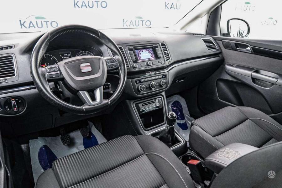 Balts SEAT Alhambra 2014 Kauņa, ar dzinēja tilpumu 2.00 L un nobraukumu 278 tūkst. km par 8990 €, foto 8 vietnē AUTOMOTO.COM.LV
