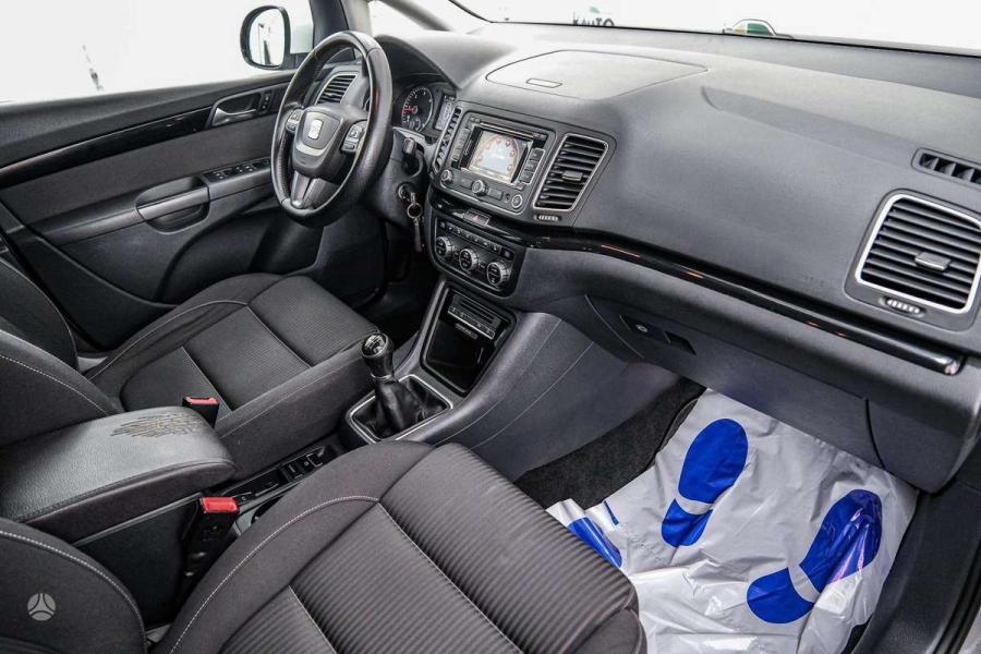 Balts SEAT Alhambra 2014 Kauņa, ar dzinēja tilpumu 2.00 L un nobraukumu 278 tūkst. km par 8990 €, foto 12 vietnē AUTOMOTO.COM.LV