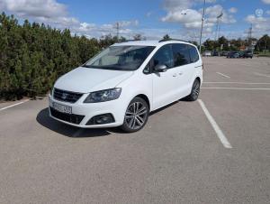 White SEAT Alhambra 2018 in Siauliai, with an engine capacity of 1.97 L and mileage of 295 thousand km for 10800 €, photo 1 on AUTOMOTO.COM.LV