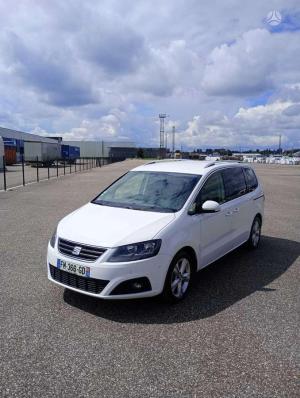 White SEAT Alhambra 2019 in Kaunas, with an engine capacity of 1.97 L and mileage of 300 thousand km for 10950 €, photo  on AUTOMOTO.COM.LV
