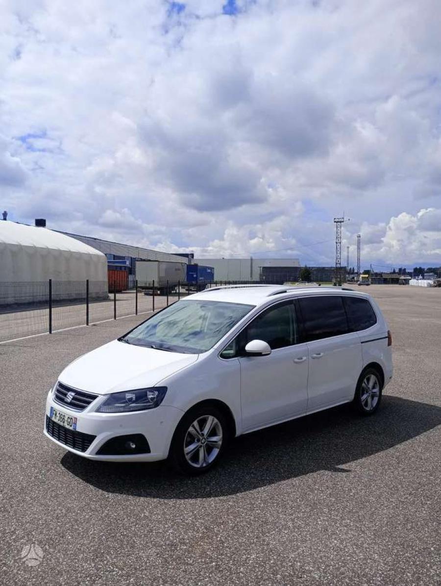White SEAT Alhambra 2019 in Kaunas, with an engine capacity of 1.97 L and mileage of 300 thousand km for 10950 €, photo 10 on AUTOMOTO.COM.LV