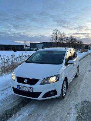 White SEAT Alhambra 2012 in Tallinn, with an engine capacity of 2.00 L and mileage of 240 thousand km for 7990 €, photo 12 on AUTOMOTO.COM.LV