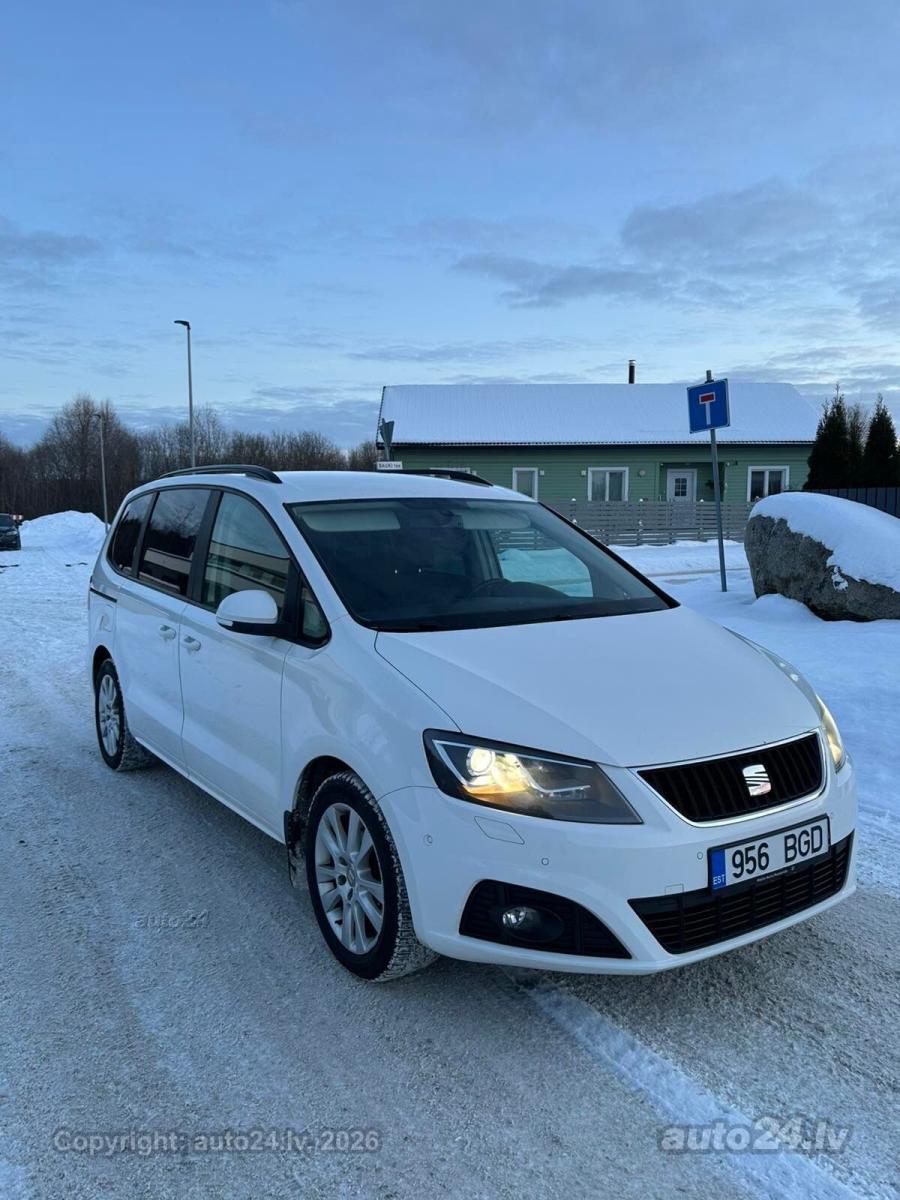 White SEAT Alhambra 2012 in Tallinn, with an engine capacity of 2.00 L and mileage of 240 thousand km for 7990 €, photo 13 on AUTOMOTO.COM.LV