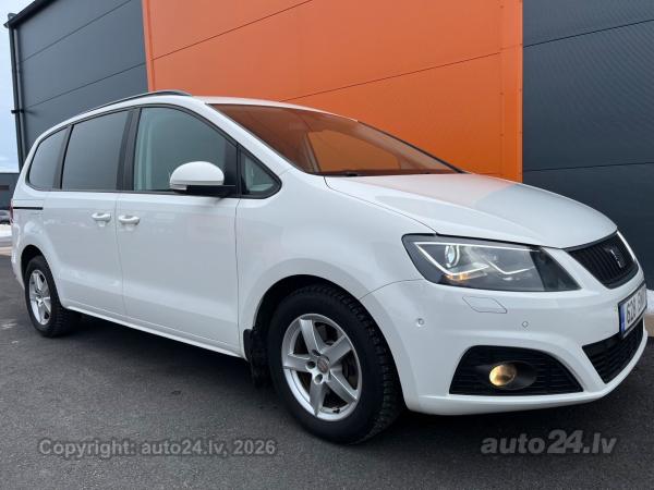 White SEAT Alhambra 2014 in Kuressaare, with an engine capacity of 2.00 L and mileage of 191 thousand km for 9690 €, photo 3 on AUTOMOTO.COM.LV