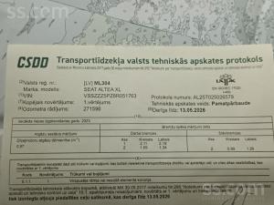 Melns SEAT Altea 2008 Alūksne, ar dzinēja tilpumu 1.90 L un nobraukumu 277 tūkst. km par 3000 €, foto 5 vietnē AUTOMOTO.COM.LV