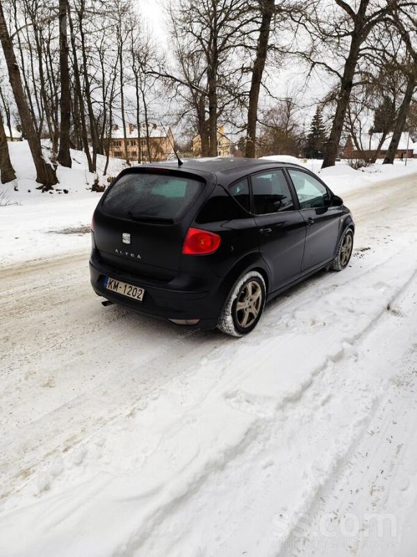 Melns SEAT Altea 2008 Kuldīga, ar dzinēja tilpumu 1.90 L un nobraukumu 280 tūkst. km par 1950 €, foto 3 vietnē AUTOMOTO.COM.LV