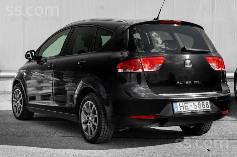 Melns SEAT Altea 2009 Jelgava, ar dzinēja tilpumu 1.90 L un nobraukumu 314 tūkst. km par 4000 €, foto 5 vietnē AUTOMOTO.COM.LV