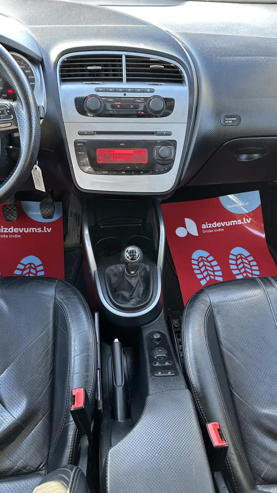 Melns SEAT Altea 2010 Daugavpils, ar dzinēja tilpumu 1.90 L un nobraukumu 277 tūkst. km par 3950 €, foto 11 vietnē AUTOMOTO.COM.LV
