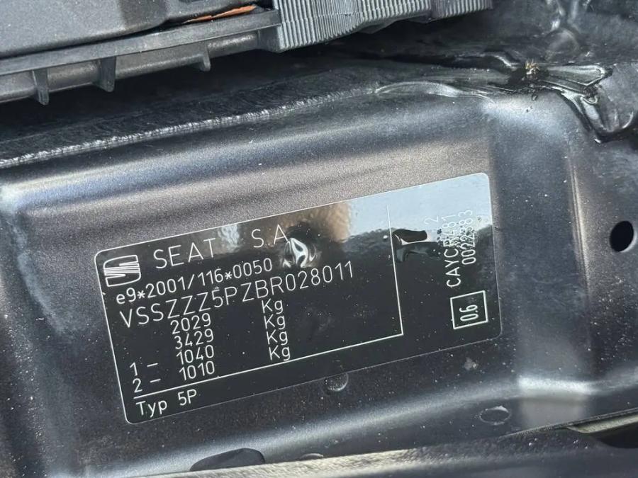 Melns SEAT Altea 2011 Jūrmala, ar dzinēja tilpumu 1.60 L un nobraukumu 239 tūkst. km par 4490 €, foto 31 vietnē AUTOMOTO.COM.LV