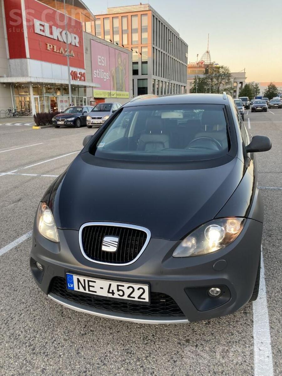 Black SEAT Altea 2009 in Riga, with an engine capacity of 2.00 L and mileage of 315 thousand km for 4900 €, photo 10 on AUTOMOTO.COM.LV