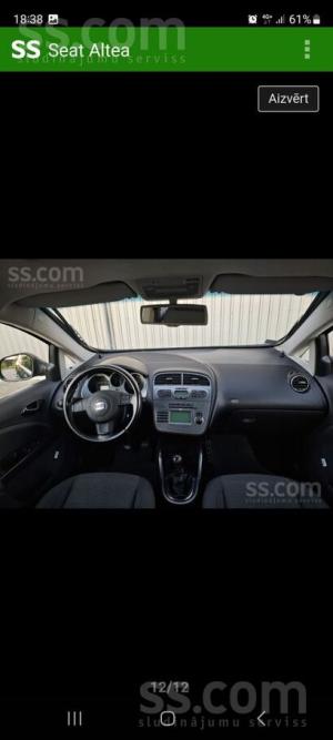 Zaļš SEAT Altea 2007 Rīga, ar dzinēja tilpumu 1.60 L un nobraukumu 0 tūkst. km par 2100 €, foto 5 vietnē AUTOMOTO.COM.LV