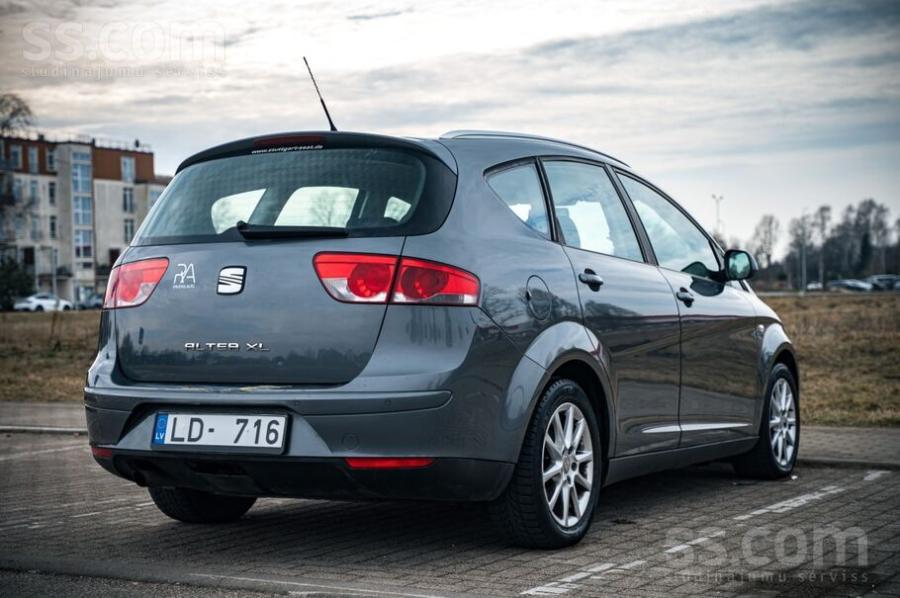 Grey SEAT Altea 2013 in Riga, with an engine capacity of 1.60 L and mileage of 0 thousand km for 1990 €, photo 5 on AUTOMOTO.COM.LV