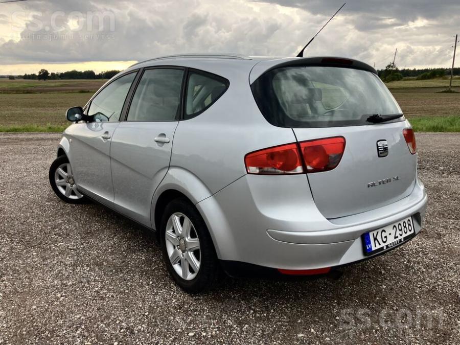Pelēks SEAT Altea 2007 Talsi, ar dzinēja tilpumu 1.90 L un nobraukumu 284 tūkst. km par 2999 €, foto 6 vietnē AUTOMOTO.COM.LV