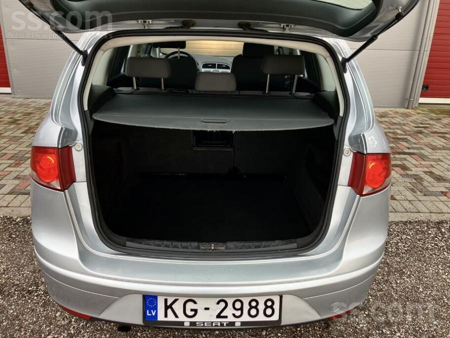 Pelēks SEAT Altea 2007 Talsi, ar dzinēja tilpumu 1.90 L un nobraukumu 284 tūkst. km par 2999 €, foto 13 vietnē AUTOMOTO.COM.LV