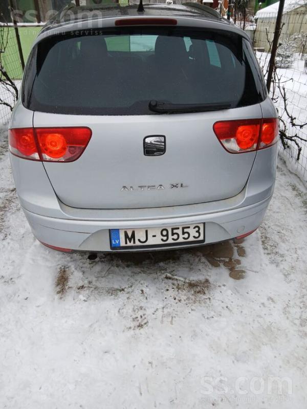 Grey SEAT Altea 2008 in Valmiera, with an engine capacity of 1.90 L and mileage of 204 thousand km for 2500 €, photo 2 on AUTOMOTO.COM.LV