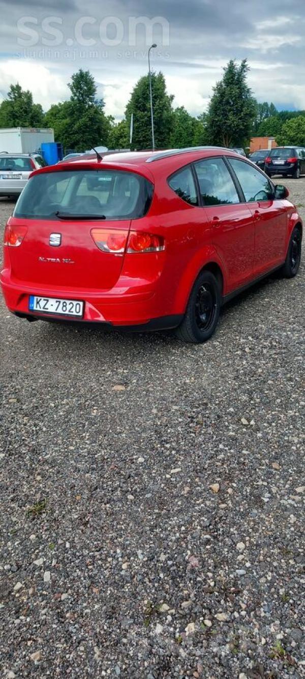 Sarkans SEAT Altea 2007 Cēsis, ar dzinēja tilpumu 1.90 L un nobraukumu 280 tūkst. km par 1990 €, foto 4 vietnē AUTOMOTO.COM.LV