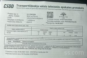 White SEAT Altea 2013 in Riga, with an engine capacity of 1.60 L and mileage of 222 thousand km for 3700 €, photo 12 on AUTOMOTO.COM.LV
