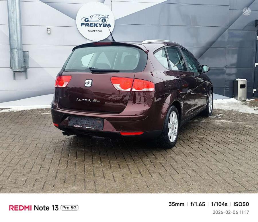 Sarkans SEAT Altea XL 2008 Kauņa, ar dzinēja tilpumu 1.40 L un nobraukumu 212 tūkst. km par 2950 €, foto 9 vietnē AUTOMOTO.COM.LV