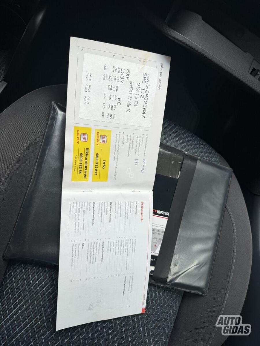 Красный Сеат Altea XL 2008 в Шяуляй, объемом двигателя 1.90 л и пробегом 316 тыс. км за 2250 €, фото 28 на AUTOMOTO.COM.LV