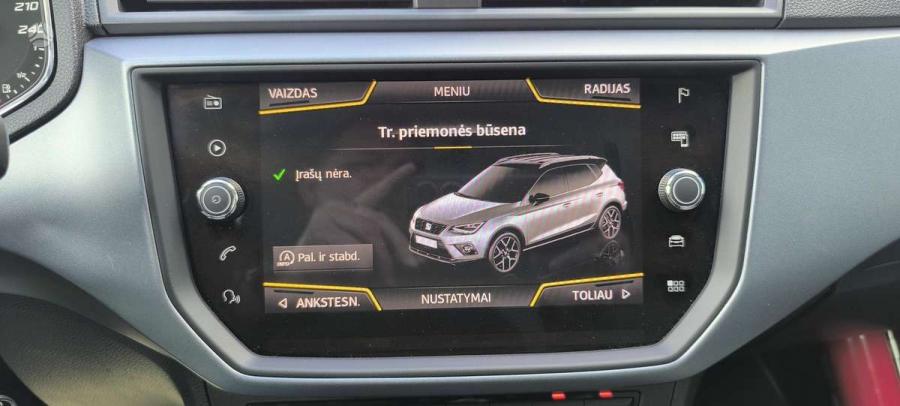 Melns SEAT Arona 2018 Šauļi, ar dzinēja tilpumu 1.00 L un nobraukumu 195 tūkst. km par 8950 €, foto 25 vietnē AUTOMOTO.COM.LV